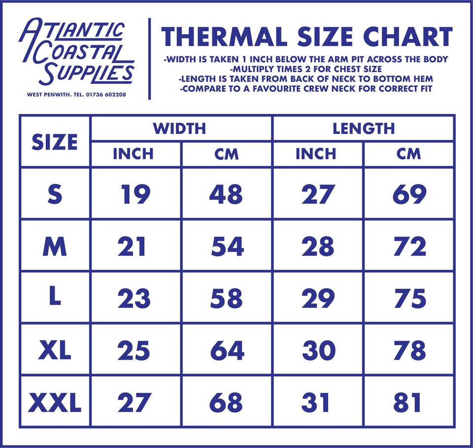 HEAVY THERMAL MADE IN USA NAVY – Atlantic Coastal Supplies